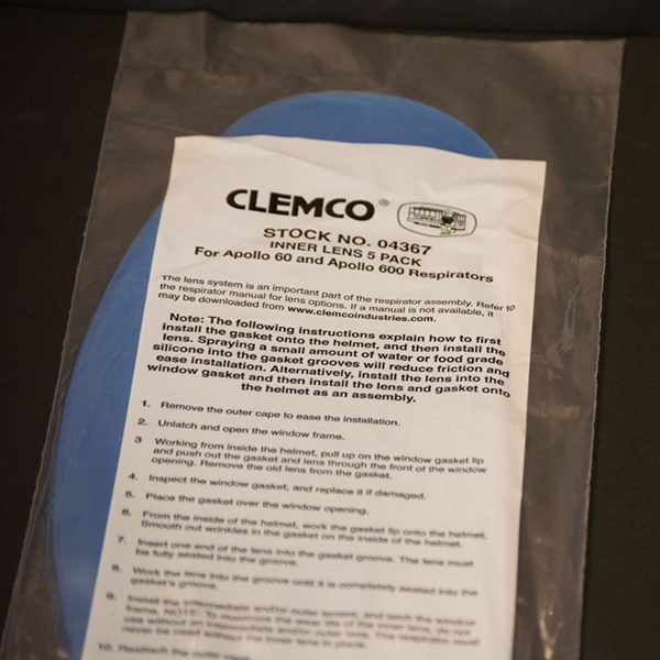 Clemco Inner Lens Pack of 5 - N.T. Ruddock Company
