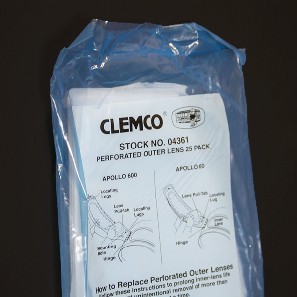 Clemco Outer Lens - Bulk Pack of 25 - N.T. Ruddock Company